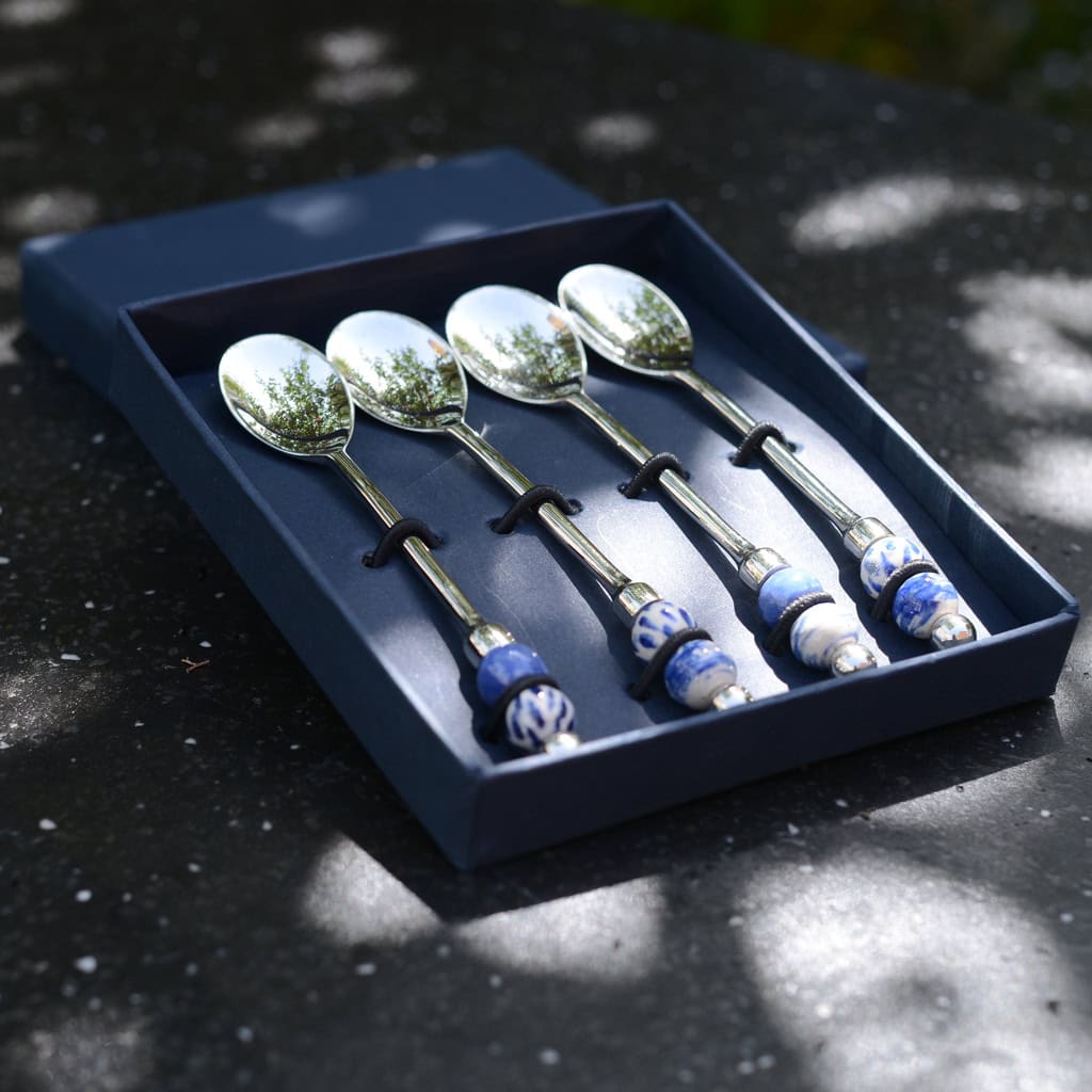 Teaspoon Set, Blue | Blue & White Company