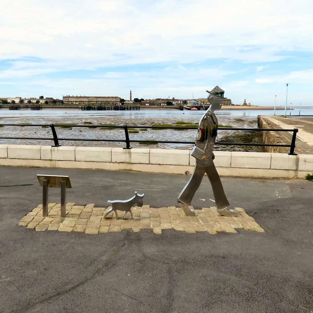 Matchstick_man_and_his_dog_-_LS_Lowry_Gerald-England | Blue & White Company